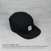Black 5 Panel Cap | Klatch Co - Independent Clothing Brand – Klatch ...